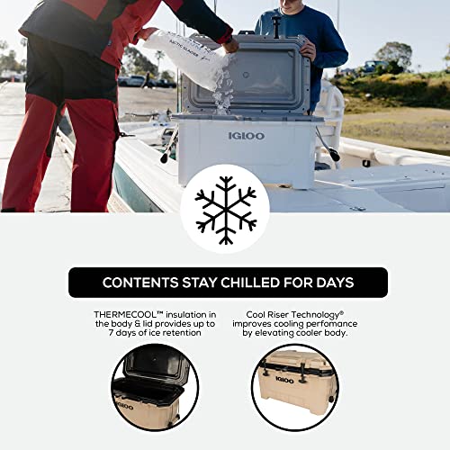 Snapklik.com : Igloo Tan IMX 70 Qt Lockable Insulated Ice Chest ...