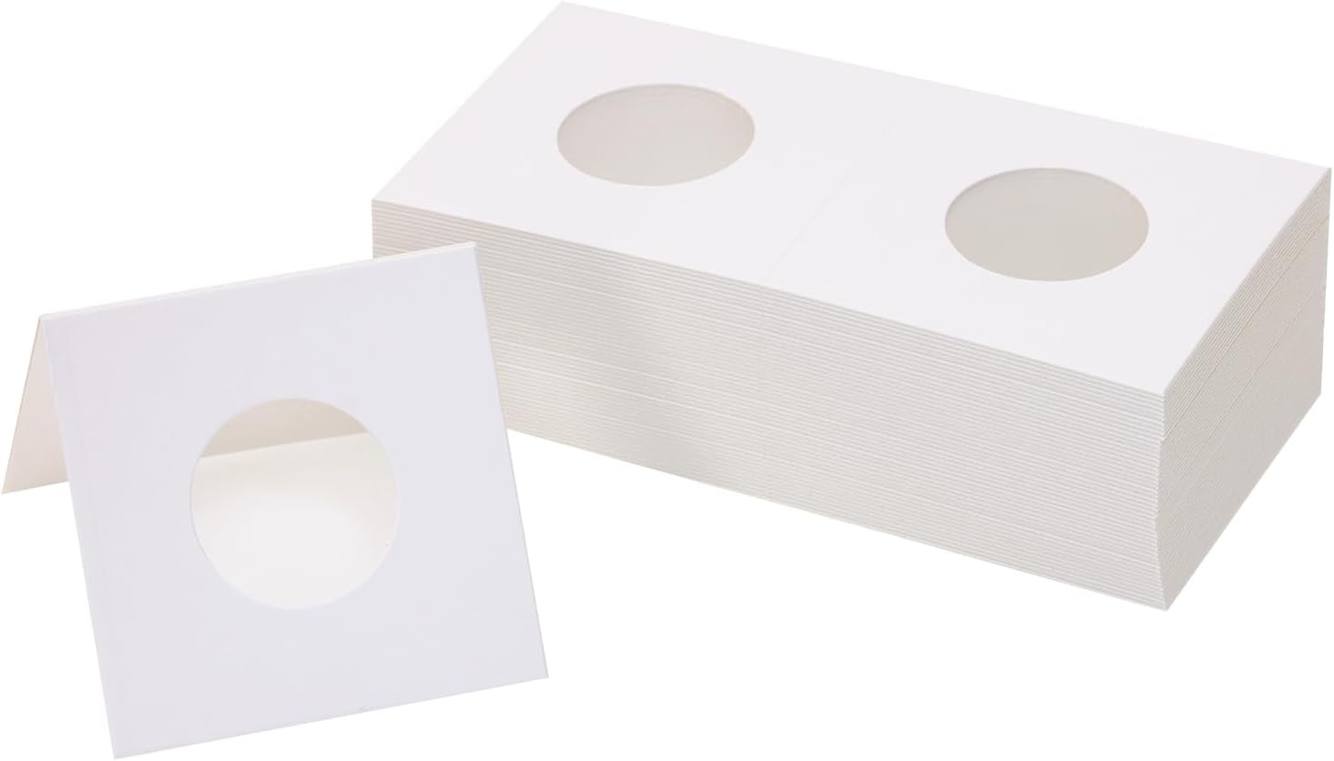 Amazon.com : PPhtony 50Pcs Coin Flips 2 by 2 Inch Cardboard Paper Coin ...