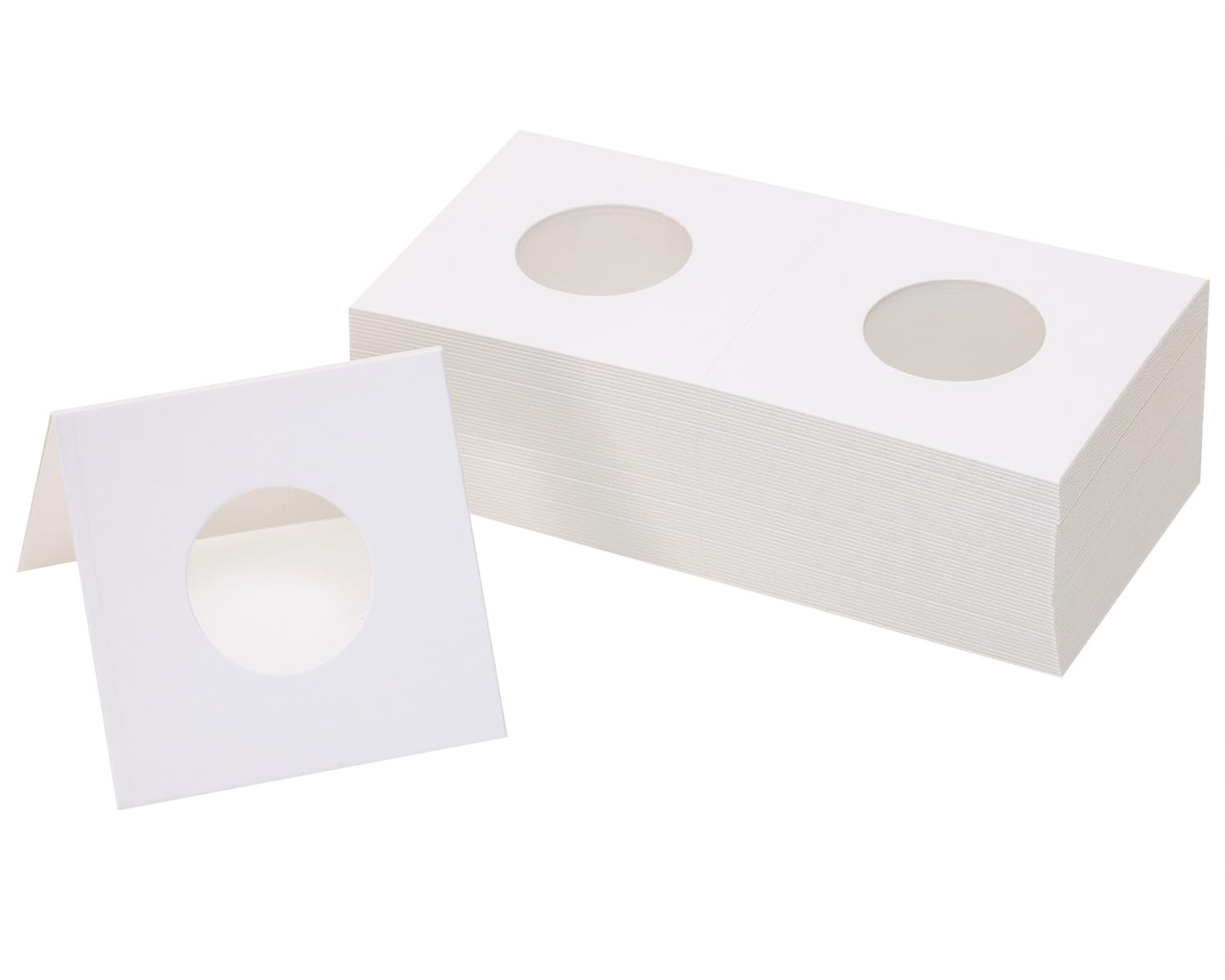 Amazon.com : PPhtony 50Pcs Coin Flips 2 by 2 Inch Cardboard Paper Coin ...