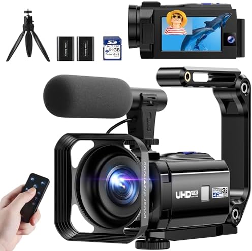 Amazon.com : Lierhyt 4k Video Camera Camcorder with 18X Digital Zoom ...