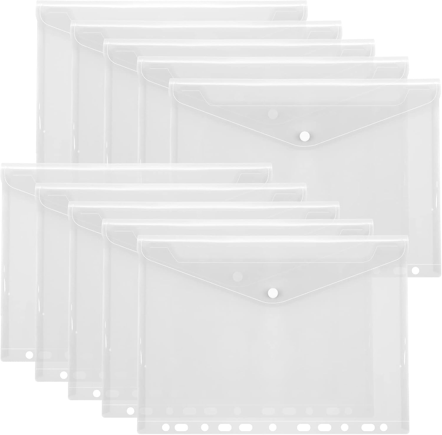 Amazon.com : Toplive Binder Pockets,10 Packs 11 Holes Binder Envelopes ...