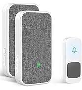 Wireless Doorbell, Remote Door Bell Ringer Wireless Long Range 1300FT ...
