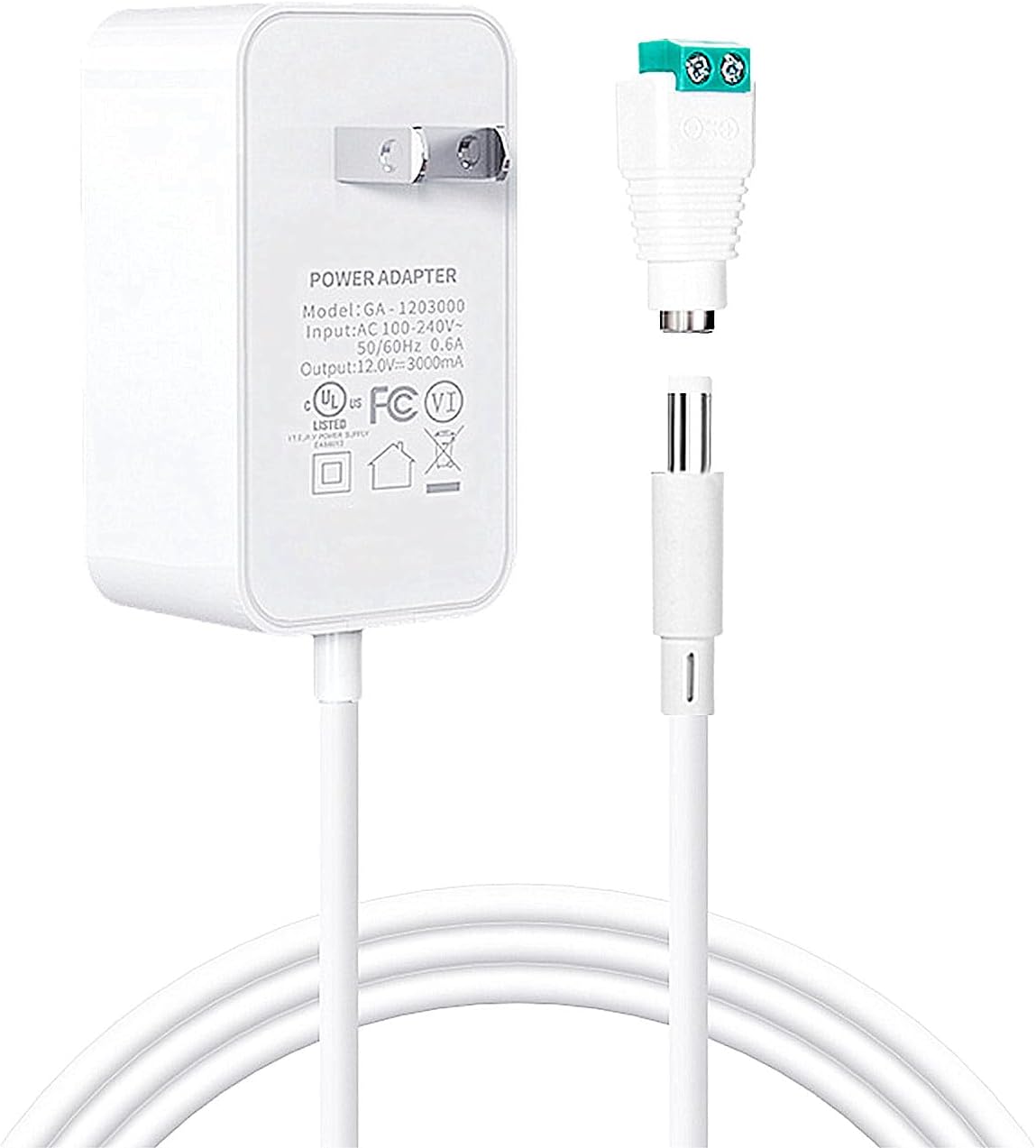 Amazon.com : ALITOVE 12 Volt 3A Power Supply DC 12V 36W Universal AC/DC ...