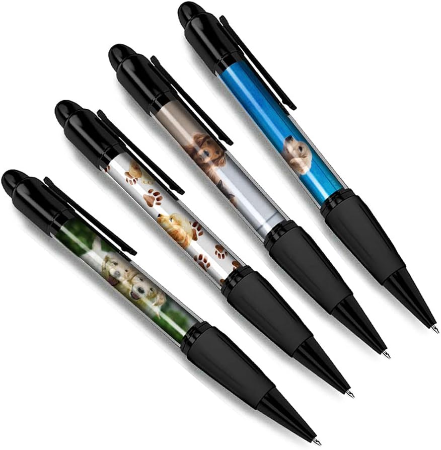 DV DESIGN Set of 4 Golden Retriever Black Ballpoint Pens - Labrador ...