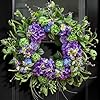 Amazon.com: 24 Inch Spring Wreath for Front Door, Artificial Hydrangea ...