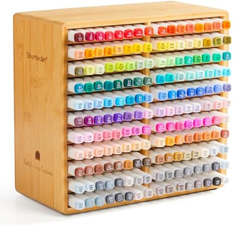 Amazon.com : Shuttle Art Marker Organizer, Hold 176 Art Markers, Brush ...
