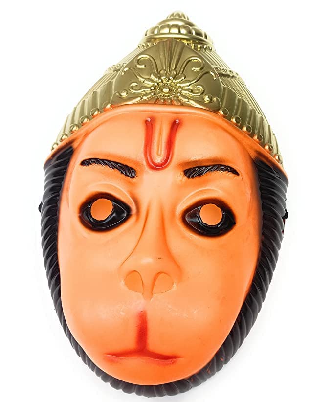 Buy BREK GIRLYZ ATTIRE Hanuman mask | Hanumanji mask| Bajrangbali face ...