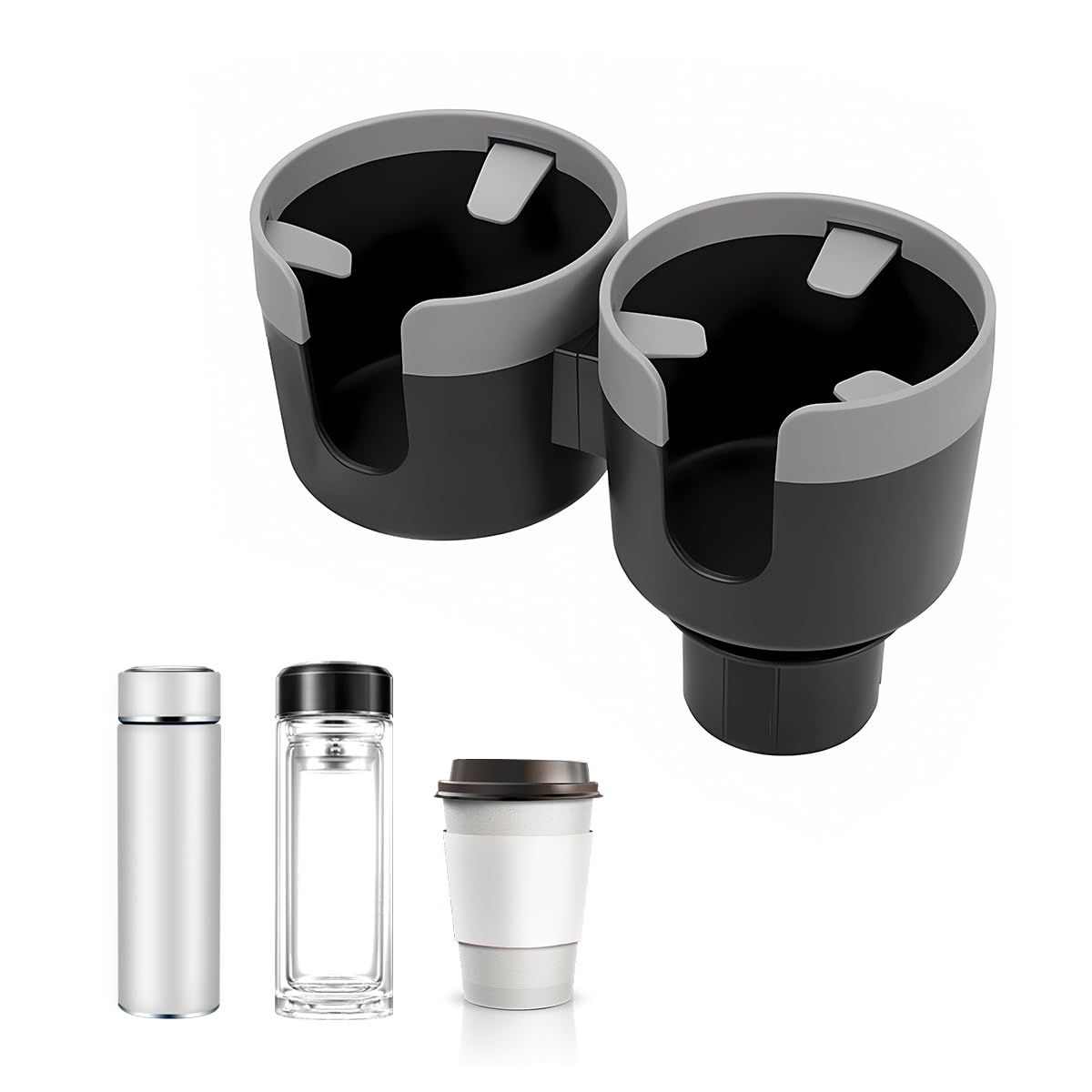 Amazon.com: povtii Car Cup Holder Expander, Multifunctional 2-in-1 Auto ...