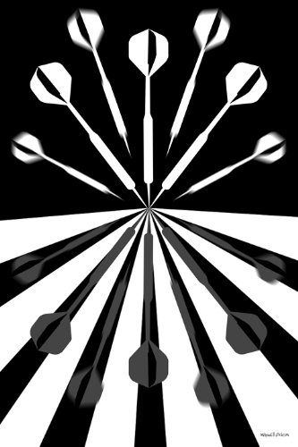Maxwell Dickson BullsEye-36x48 "Bulls Eye" Modern Canvas Art Print ...