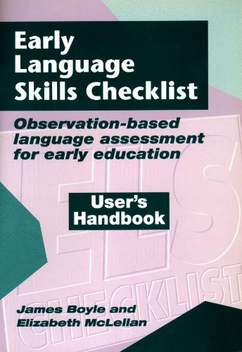 Early Language Skills Checklist SPECIMEN SET: Observation-based ...
