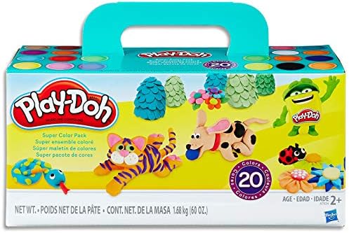 PLAY-DOH Hasbro A7924 Play-Doh Super Colour Pack Inc 20 Tubs Of Dough ...