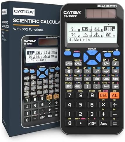 Amazon.com: CATIGA SS-991EX Scientific Calculator with Advanced 550 ...