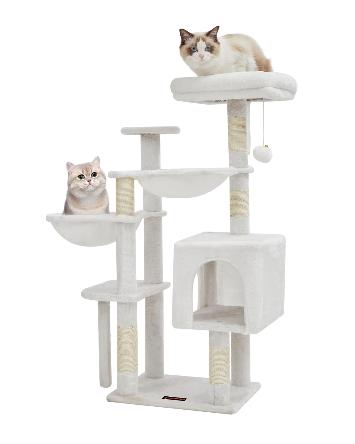 Cat Hammock Taoqimiao 44.5-Inch Cat Tower, Cat Tree For Indoor Cats ...