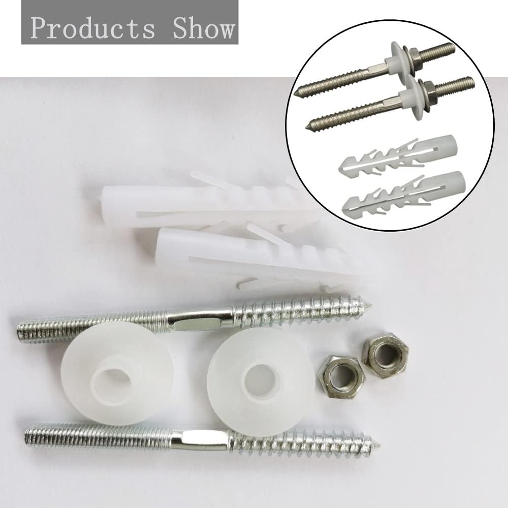 2 Sets Wall Mounted Basin Fixing Kit 110MM Galvanized Sink Fixing Bolt ...