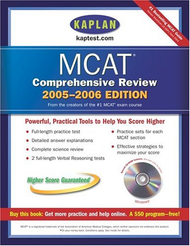 Amazon | Kaplan MCAT Comprehensive Review with CD-ROM 2005-2006 (Kaplan MCAT Premier Program (W ...