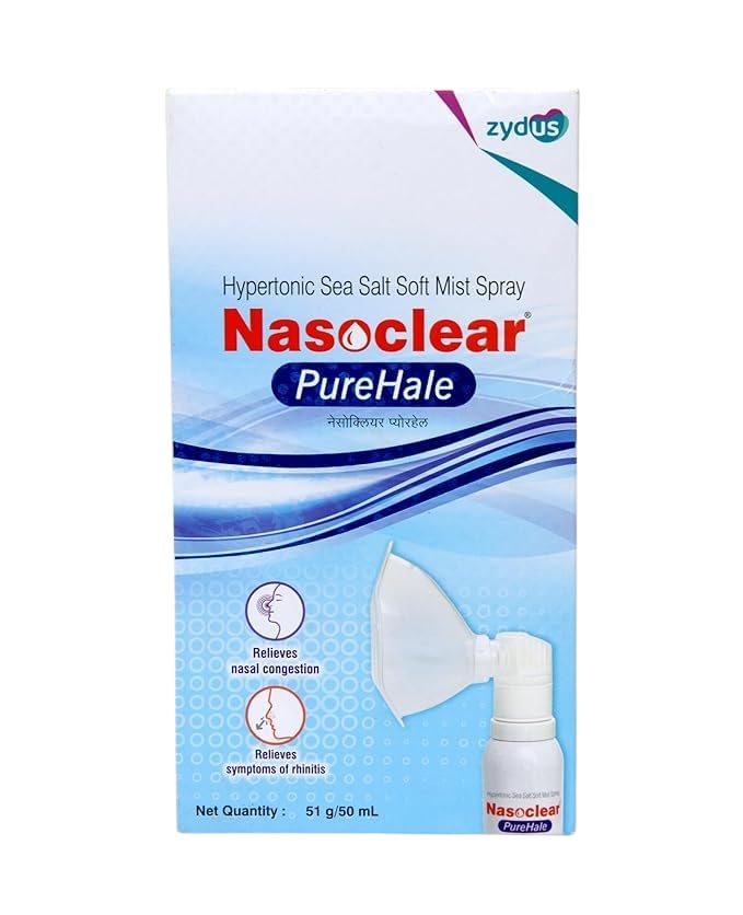 Buy Nasoclear Purehale Sea Salt Soft Mist Nasal Spray| Relief from ...