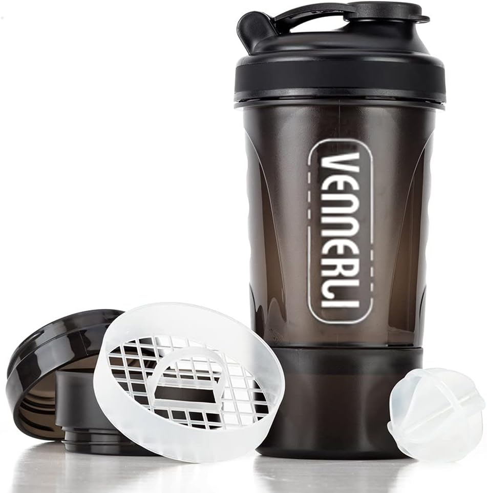 VECH Protein Shaker Bottle,GYM Shaker Cup for Protein Shakes, 16oz ...