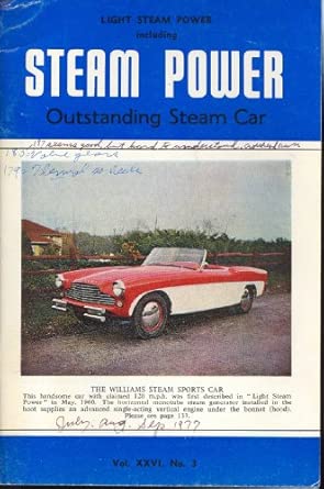 Light Steam Power Vol. XXVI No. 3 July August September 1977 (XXVI ...