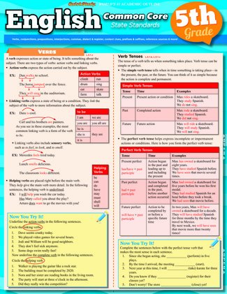 Snapklik.com : English Common Core 5Th Grade Laminated Study Guide