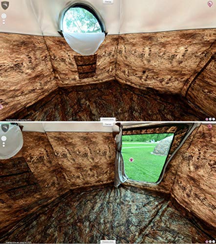 Buy Russian-Bear Hot Tent with Stove Pipe Vent. Hunting Fishing ...