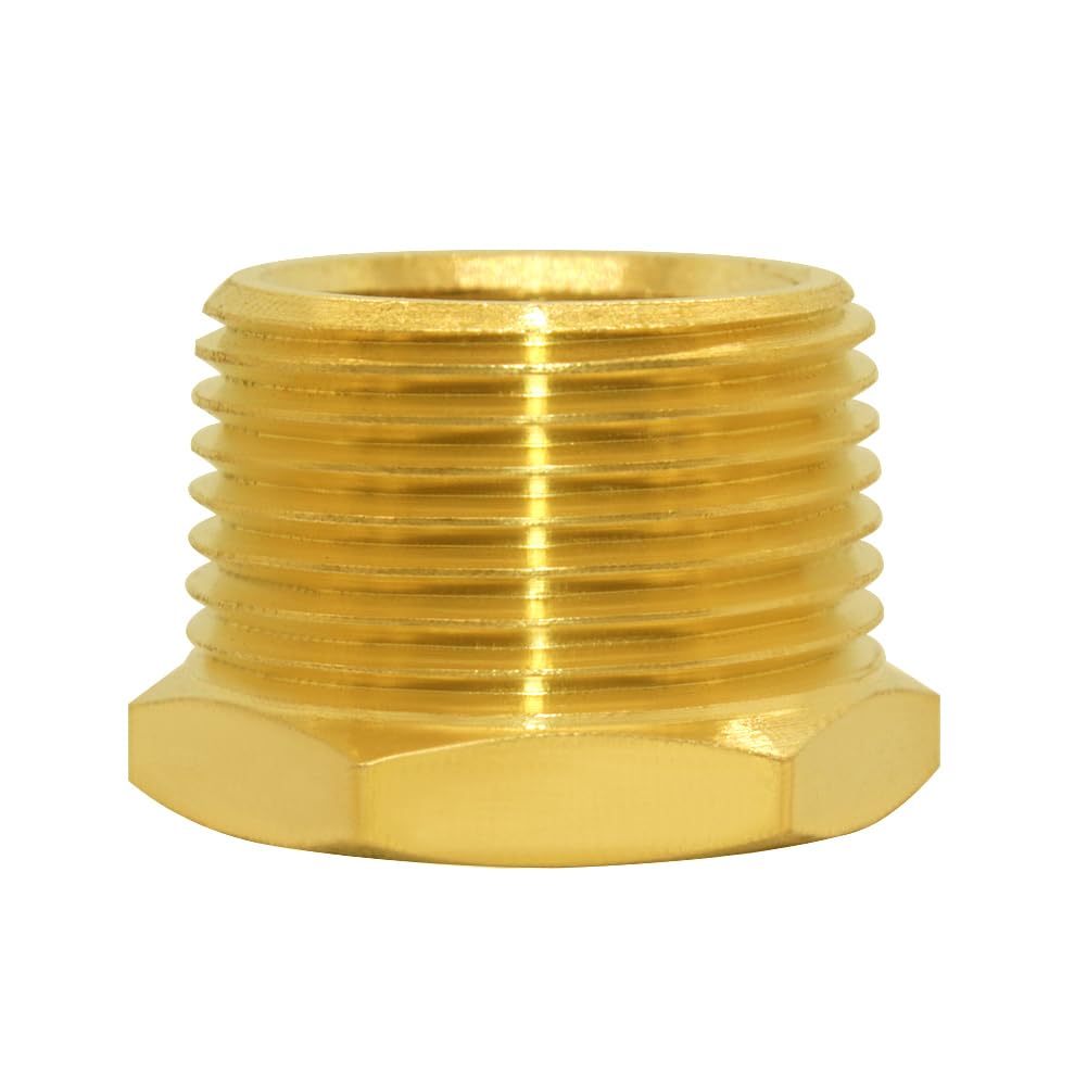 Snapklik.com : Joywayus Brass Reducer Hex Bushing Reducing Cast Pipe ...