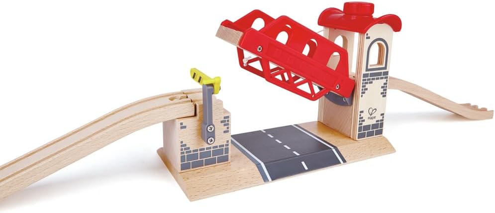 Amazon.com: Hape Railway Lifting Bridge Train Set : Toys & Games