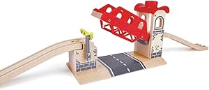 Amazon.com: Hape Railway Lifting Bridge Train Set : Toys & Games