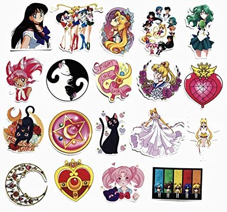 Sailor Moon Vinyl Stickers, 75 Pieces – BigaMart