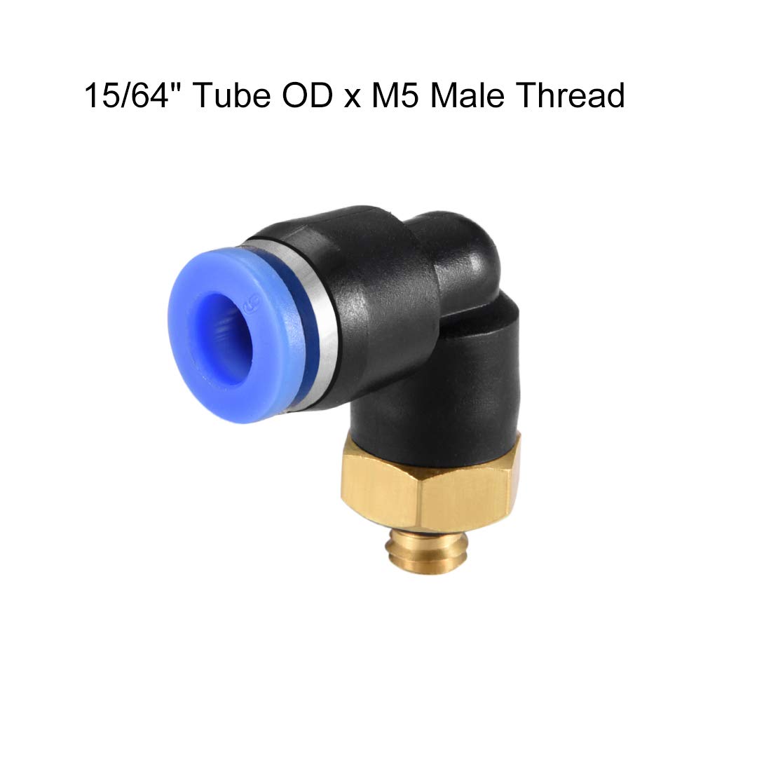 Snapklik.com : Uxcell Push To Connect Tube Fitting Male Elbow 6mm Tube ...
