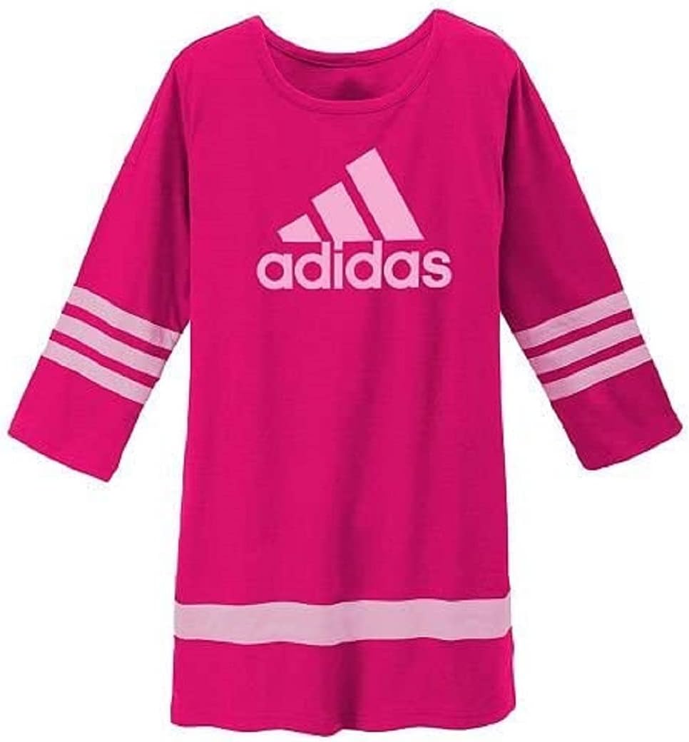Amazon.com: adidas Logo Baseball Tee - Girls 14 Large Pink : Clothing ...
