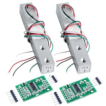 Wishiot 2PCS Digital Load Cell Weight Sensor 1kg 5kg 10kg 20kg High ...