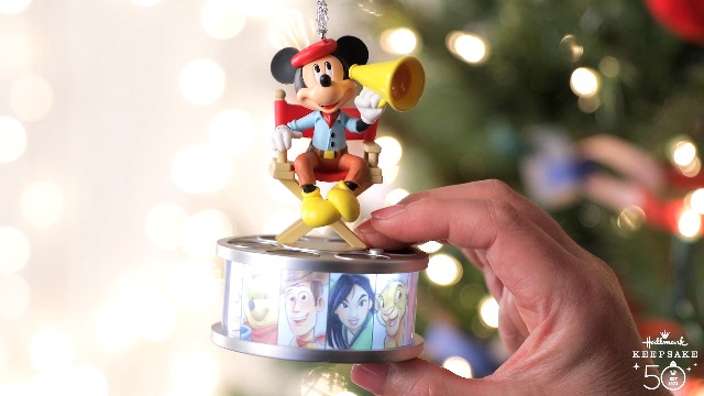 Watch Hallmark - Mickey in Director Chair Disney 100th Anniversary ...
