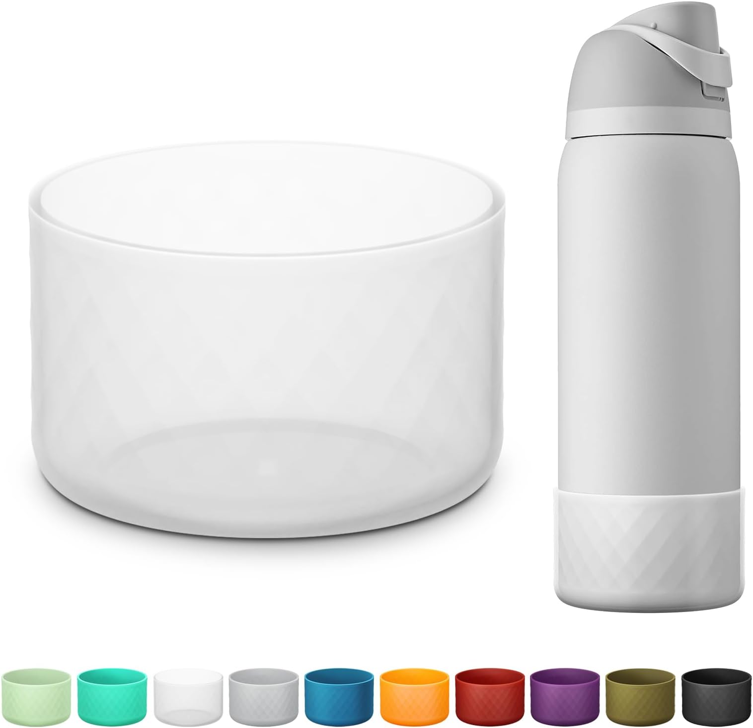 Amazon.com: Owala Silicone Water Bottle Boot, Anti-Slip Protective ...