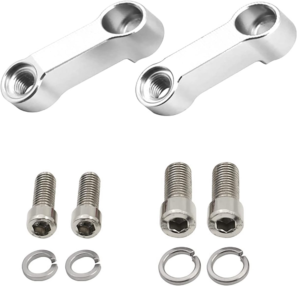 Amazon.com: Larcele Motorcycle Mirror Extenders, 10mm 8mm Mirror Mount ...