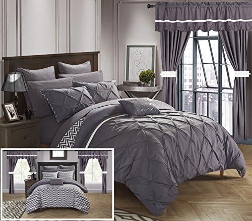 Amazon.com: Chic Home Ritz 20 Piece Comforter Set Color Block Bed in a ...