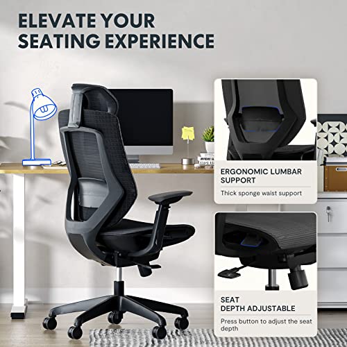 Snapklik.com : FLEXISPOT Mesh Ergonomic Office Chair High Back Desk Chair