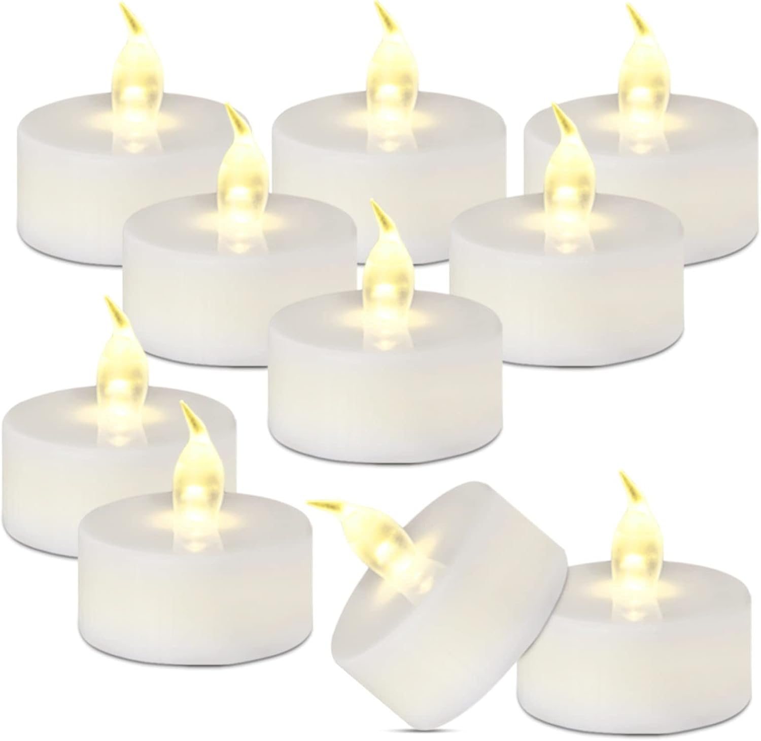 Amazon.com: Flameless LED Tea Light Candles: 24 Pack Battery - Powered ...