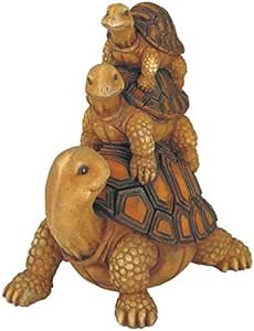 Amazon.com: Turtles Stacked Garden Decoration Collectible Figure Statue ...