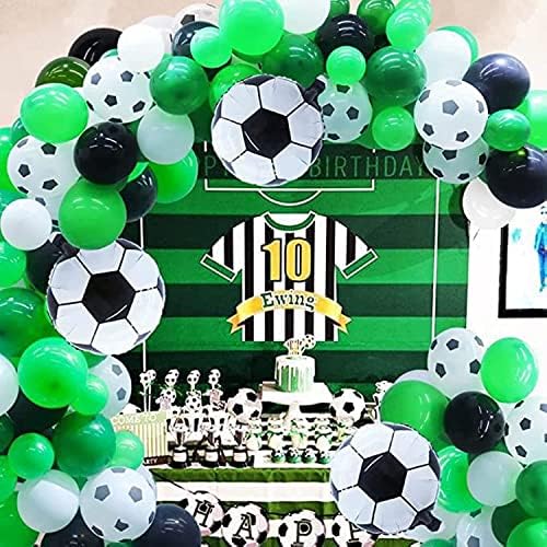 108 football balloon set with table football big and small balloons for ...
