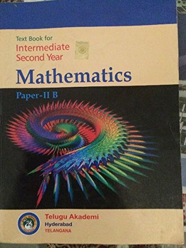 Text Book for Intermediate Second Year Mathematics Paper- II B : Amazon.in
