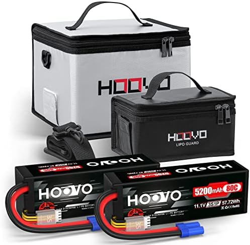 Amazon.com: HOOVO 11.1V 80C 5200mAh Lipo Battery Hard Case with EC5 ...