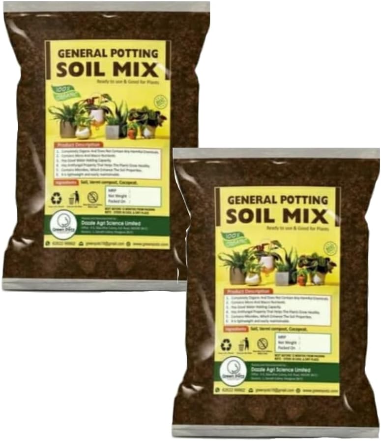 Plant Potting Mix Soil for Plants 20 kg- Soil Less All Purpose Ready to ...