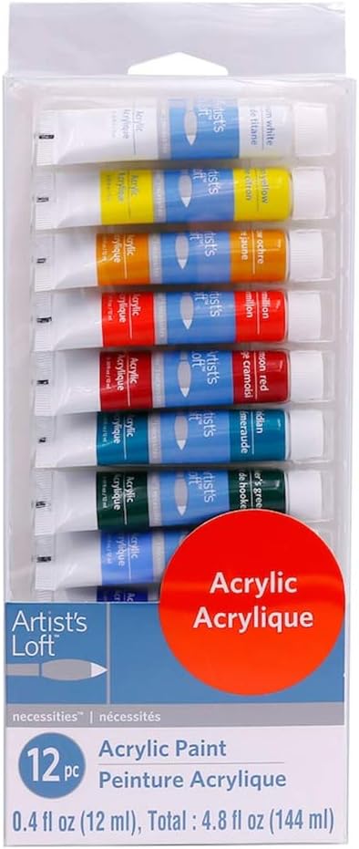 Amazon.com : Acrylic Paints by Artist's Loft Fundamentals 12 Color,12 ...
