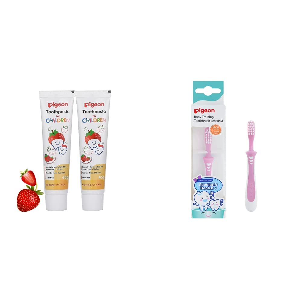 Pigeon Strawberry Toothpaste, For babies and Children & Pigeon Baby ...