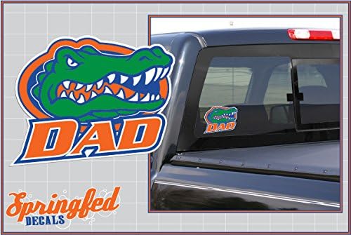 Amazon.com: KABUM Florida Gators Gator Head w/Orange Slanted DAD Vinyl ...
