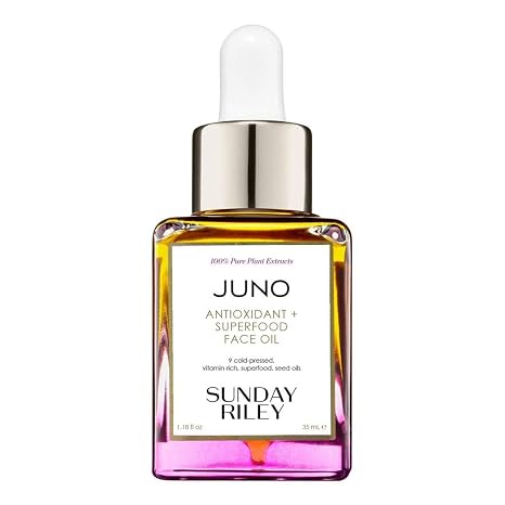 Amazon.com: Sunday Riley Juno Antioxidant and Superfood Face Oil, 1.18 ...