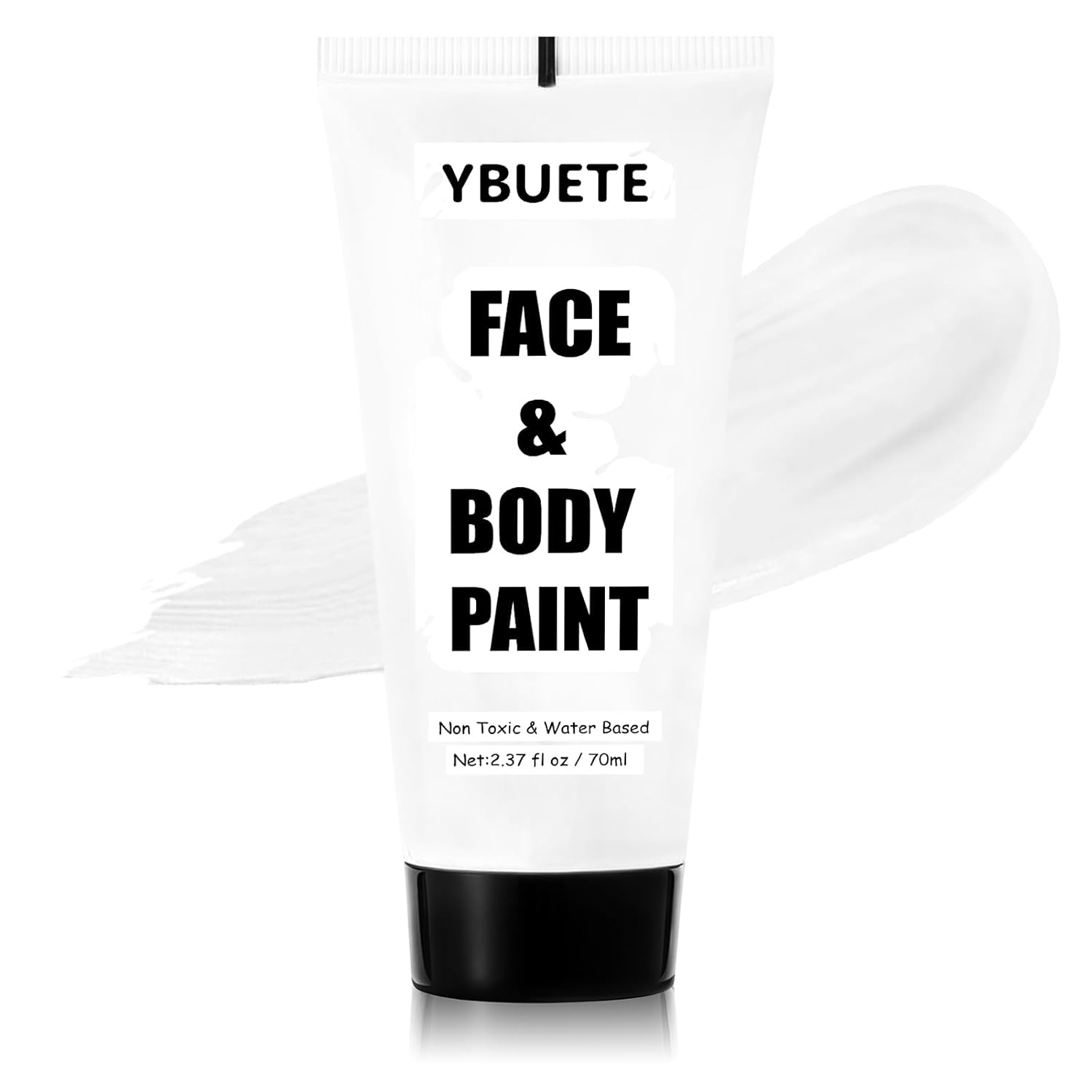 Amazon.com : YBUETE White Water Based Face Body Paint, 2.37 OZ Washable ...