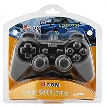 USB Joystick, UCOM USB PC Dual Shock Controller, Wired Gaming Gamepad ...