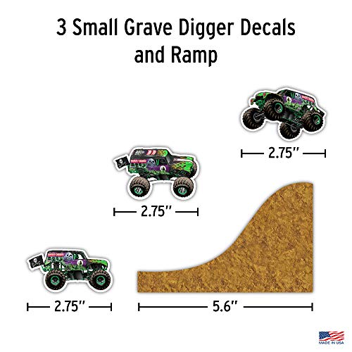 Monster Jam Grave Digger Truck - 9 Piece Licensed Decals - Want It All