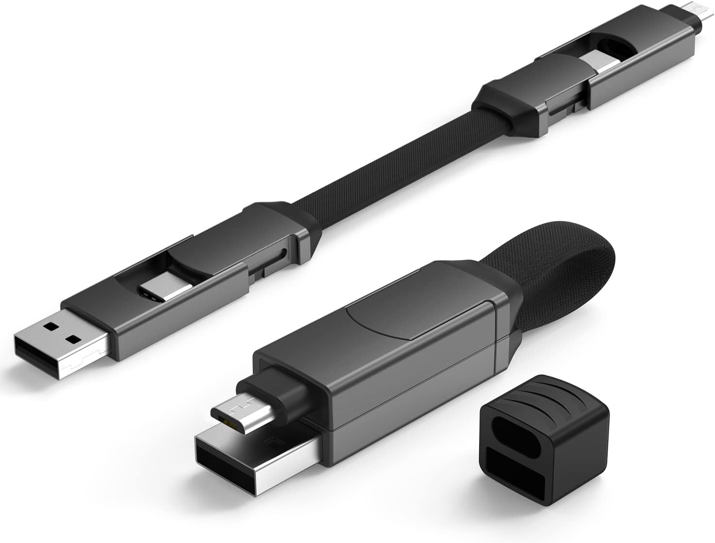 Amazon.com: [No Lightning] USB C Cable 60W, 4 in 1 Multi Charging Cable ...